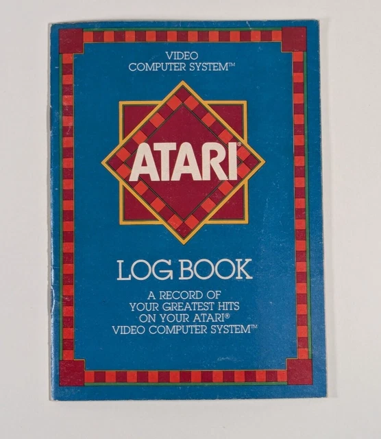 VINTAGE 1982 ATARI Video Game Computer System Log Book Insert Only ...