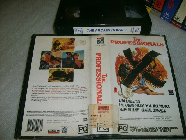 THE PROFESSIONALS (1966 Pre Cert) - Rare Australian RCA VHS Issue ...