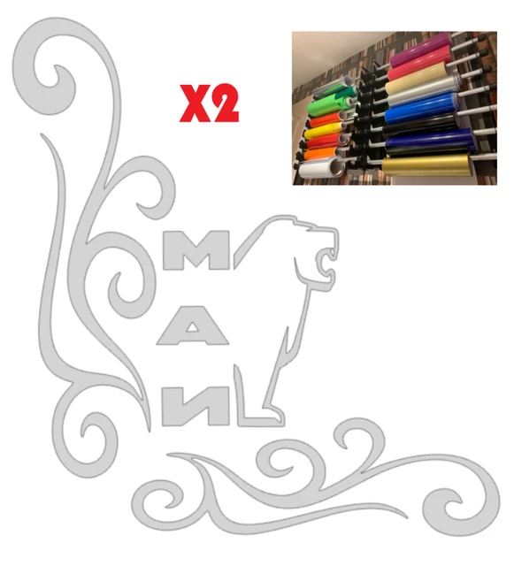 MAN TRUCK WINDOW decals x 2. truck stickers, TGA TGS TGX £9.99 ...