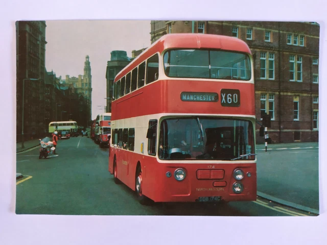 DAIMLER FLEETLINE MANCHESTER Bus Picture Postcard £2.99 - PicClick UK