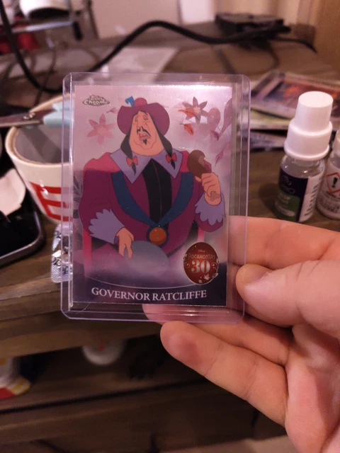 2025 TOPPS CHROME Disney Governor Ratcliffe POCAHONTAS 30TH ANNIVERSARY ...