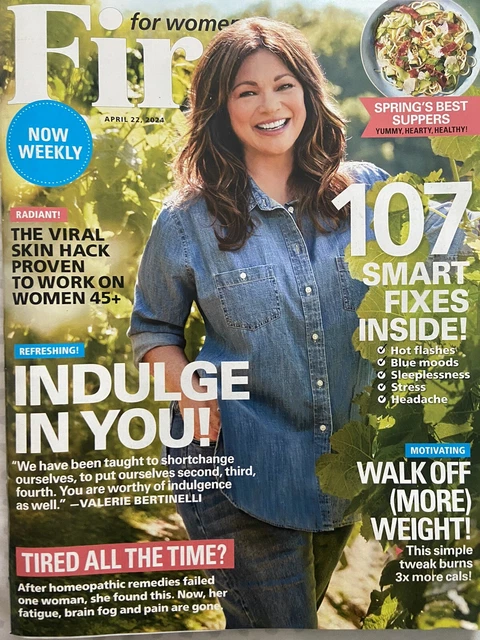 FIRST FOR WOMEN Magazine April 2024 "VALERIE BERTINELLI" £4.05 ...