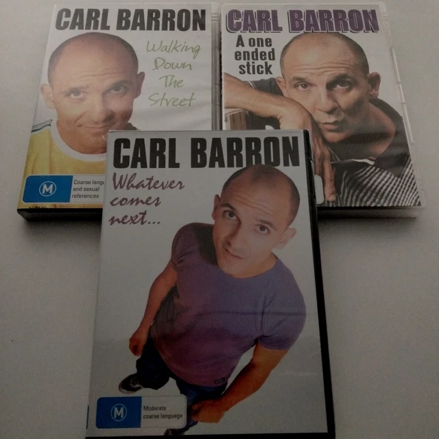 CARL BARRON DVD Bundle 3x Stand Up Comedy Specials Walking / Stick ...