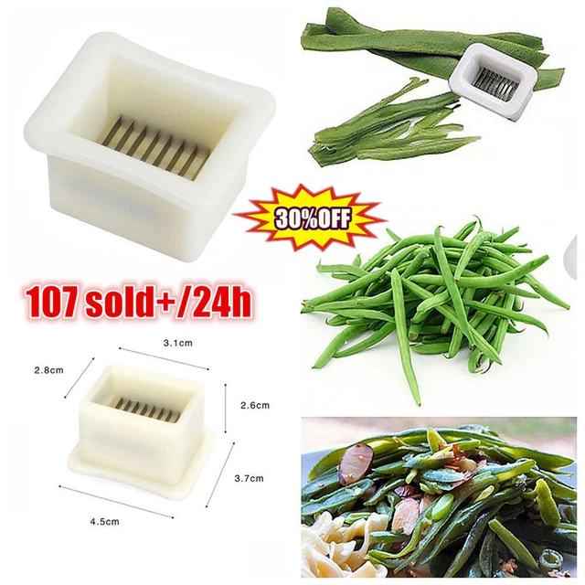 GREEN BEAN VEGETABLE Runner Slicer Cutter Stringer Remover Kitchen To丨 ...