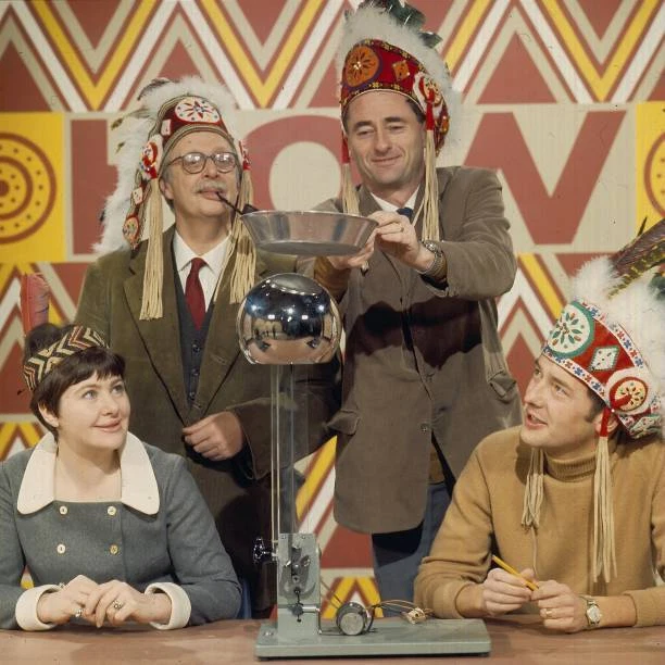 TV PRESENTERS JILL Graham, Jack Hargreaves , Jon Miller And Fr 1960s ...