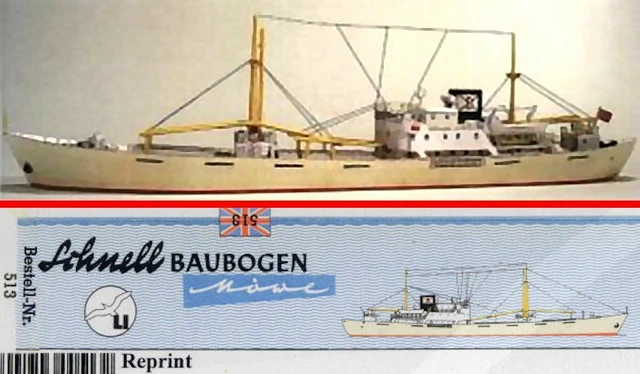 WILHELMSHAVENER MODELLBAUBOGEN 513 D - Englischer Frachter MS Clement ...