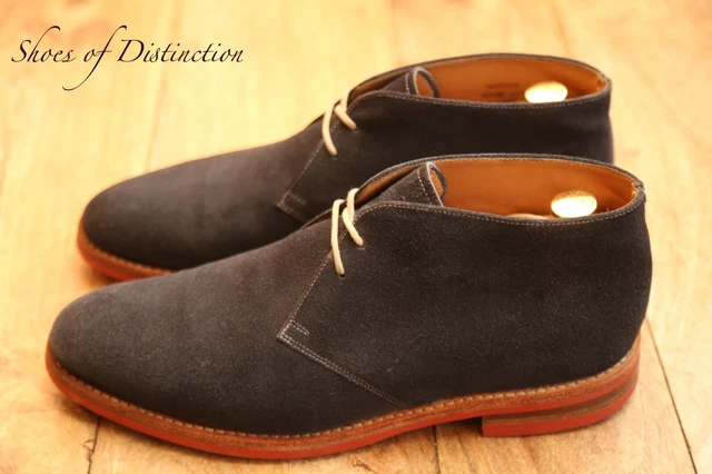 LOAKE 1880 HAYDOCK Navy Blue Suede Chukka Boots Shoes Mens UK 9 F US 10 ...