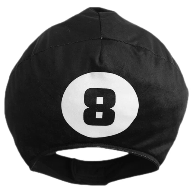 2024 PARTY COSPLAY Prop Pool Ball Hat Billiards Black Eight Headgear £ ...