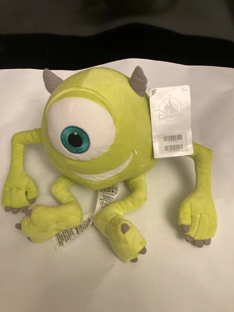 10” MONSTERS INC Disney Pixar Mike Wazowski Plush Toy green one Eye New ...