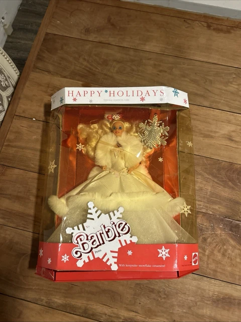 BARBIE HAPPY HOLIDAYS Special Edition 1989 Mattel 3523 NRFB $57.57 ...