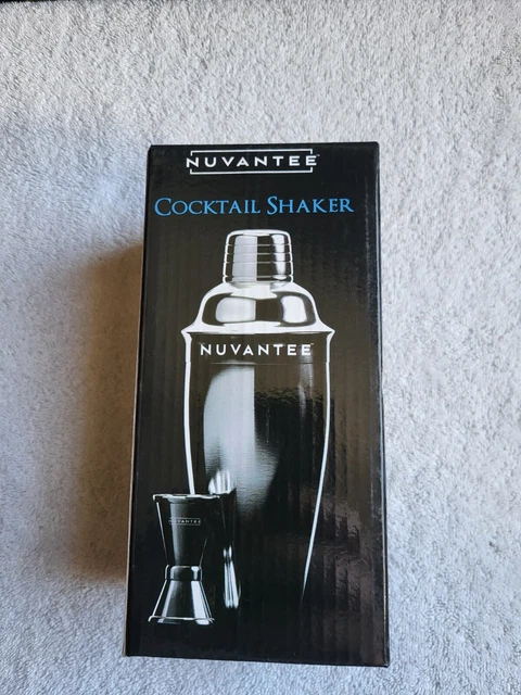COCKTAIL SHAKER SET 24oz leak proof stainless steel/jigger/strainer new ...