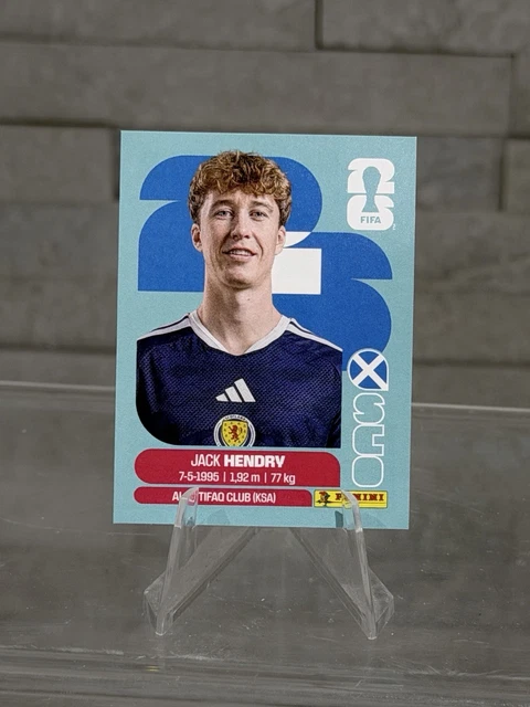 PANINI WORLD CUP 2026 Sticker Player Portrait Scotland Jack Henry SCO3 ...