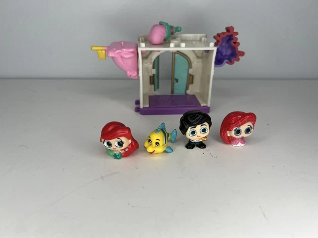 DISNEY DOORABLES THE Little Mermaid Ariel Eric Flounder Figures And ...