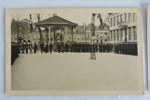 10X ORIG. FOTO AK Vereidigung Kriegsmarine Matrosen WW2 WK2 Niederlande ...