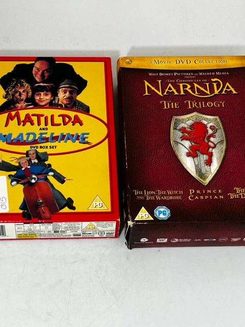 DVD FILM BUNDLE x2 Box Set Madeline, Matilda & 3x Narnia Films Movies ...