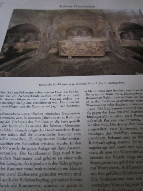 KÖLN ARCHIV N 2006 römische Grabkammer in Weiden 2. Jh EUR 6,76 ...