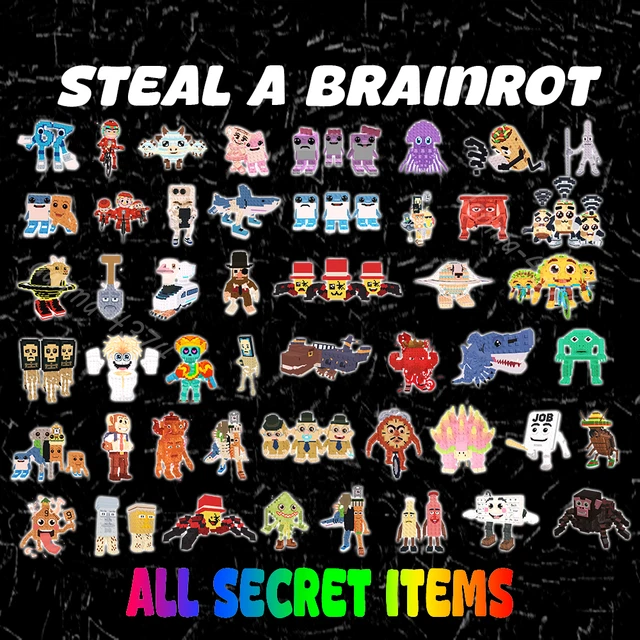 STEAL A BRAINROT | All Secret Items | SAB Rare Secrets £4.99 - PicClick UK