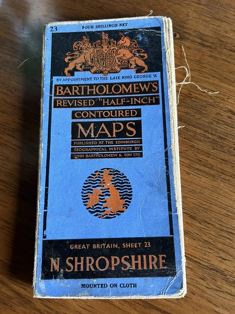 BARTHOLOMEW’S REVISED CONTOURED Half-Inch Contoured Map North ...