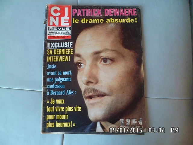 CINE REVUE N°30 22/7/1982 Patrick Dewaere J.hurt G.peck E.constantine Sanda G96 EUR 4,00 ...
