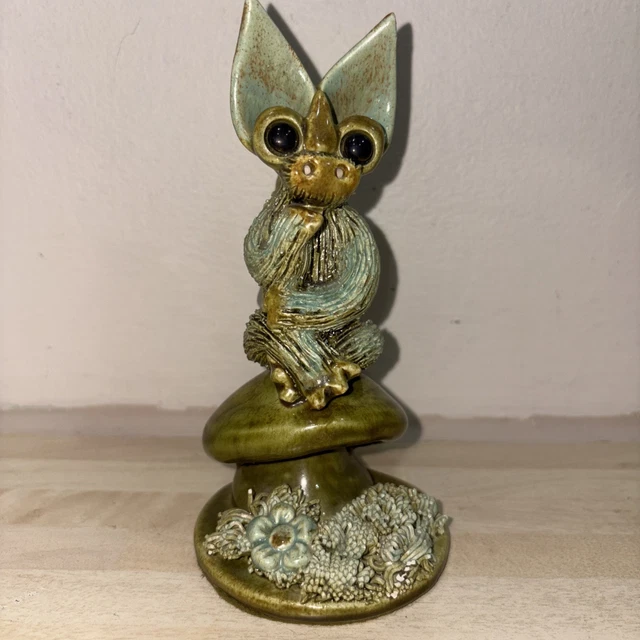 VINTAGE YARE DESIGNS Pottery Ceramic Dragon On Toadstall £65.00 ...