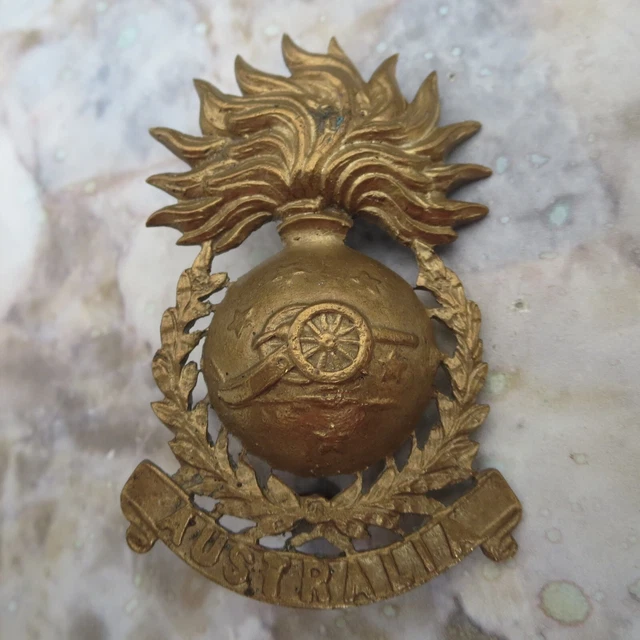 AUSTRALIA WW1 AUSTRALIAN Royal Regiment of Artillery Army/Military Hat ...