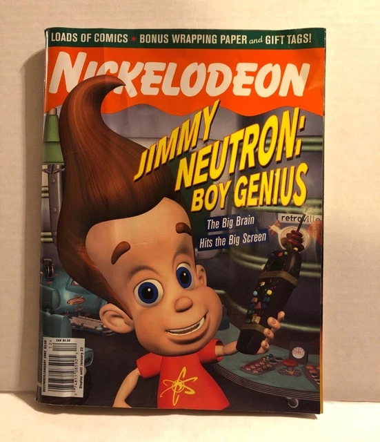NICKELODEON MAGAZINE, DECEMBER/JANUARY 2002, Jimmy Neutron Boy Genius ...