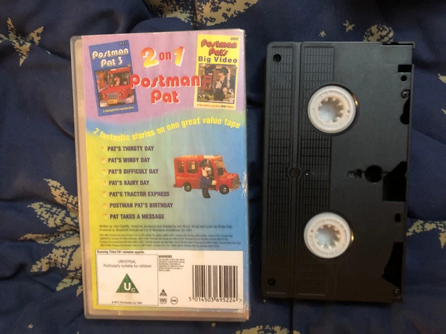 POSTMAN PAT 2 on 1 -Postman Pat 3, Postman Pat Big Video VHS Video Tape ...