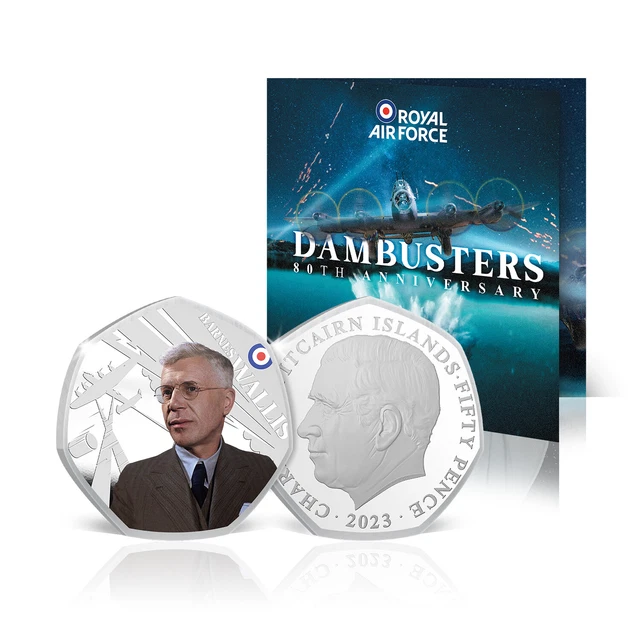 RAF DAMBUSTERS 80TH Anniversary Royal Air Force Colour Coin 50p ...
