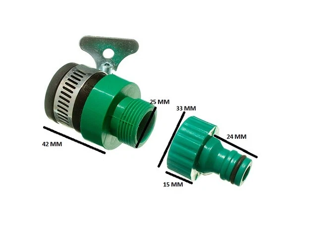 12 X QUICK Fix Flexible Rubber Hose To Tap Connectors Fits Hozelock ...