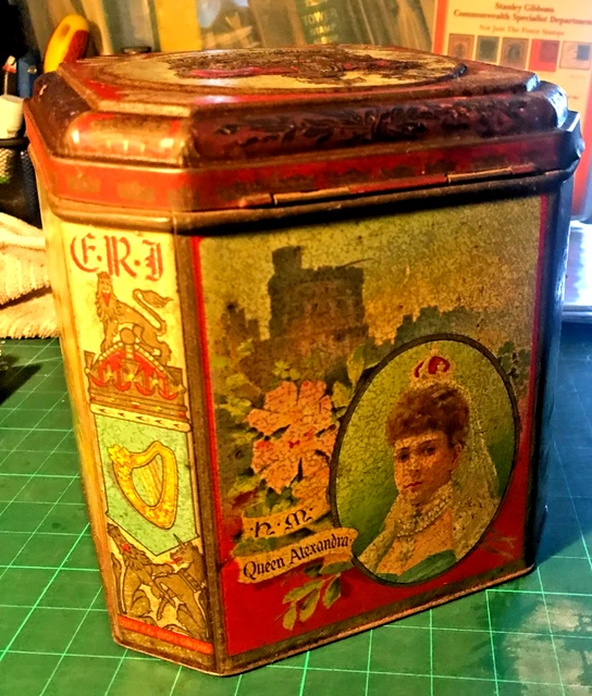 SUPERB LARGE ANTIQUE Colmans Edward Vii Mustard Tin £47.48 - PicClick UK