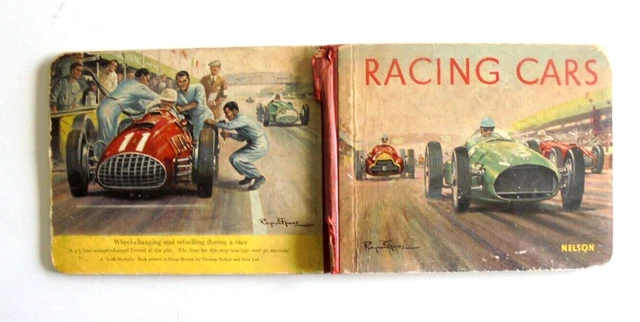 ALFA ROMEO FERRARI Jaguar Allard Racing Cars Childs Book Nelson Little ...