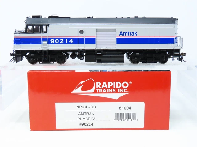 HO SCALE RAPIDO 81004 AMTK Amtrak Phase IV F40PH NPCU Diesel #90214 - DCC Ready $275.71 ...