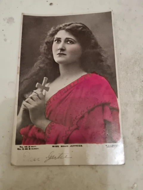 POSTCARD. ACTOR ACTRESS. Maude Jeffries. Vintage. c1910's EUR 4,82 - PicClick FR