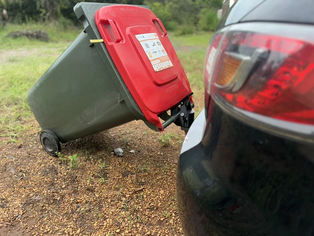 WHEELIE BIN TOW Ball Attachment, Device For Towing Wheelie Bins, Aussie ...
