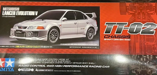 TAMIYA LANCER EVOLUTION V Tt-02 £257.43 - PicClick UK