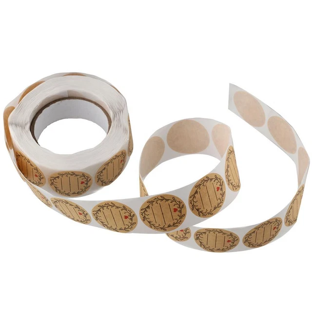 500 PCS STICKERS Labels Round Bottle Labels Jar Label Stickers Handmade ...