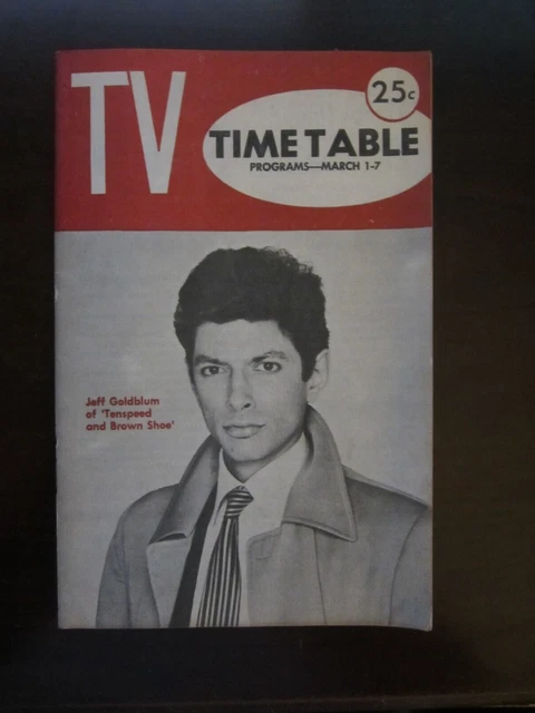 TV GUIDE TIME Table Regional March 1-7 1980 Jeff Goldblum Tenspeed ...