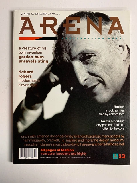 ARENA MAGAZINE JAN/FEB 1989 - Richard Rogers, Amanda Donohoe £30.18 ...