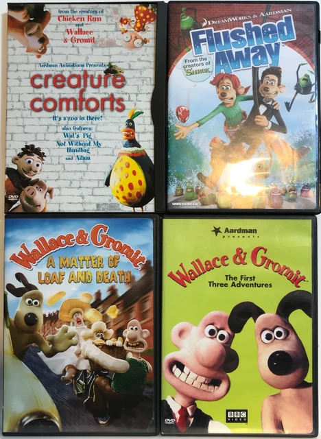 AARDMAN / WALLCE and Gromit Collection (4 DVD Set) Flushed Away, Loaf ...