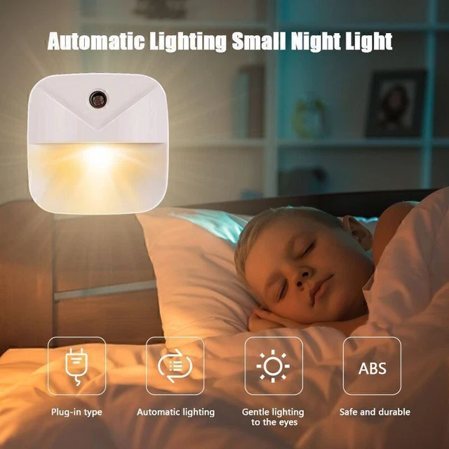 4X PLUG IN Dusk Dawn Sensor Automatic LED Kids Night Light Energy ...