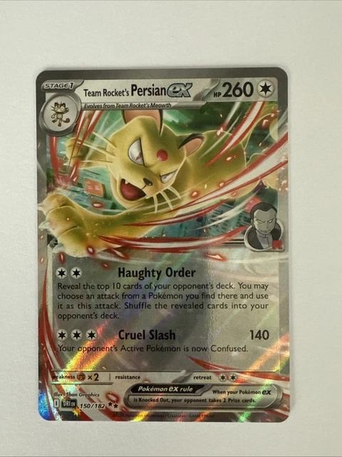 TEAM ROCKET'S PERSIAN ex 150/182 Sv10: Destined Rivals Holo £2.15 ...