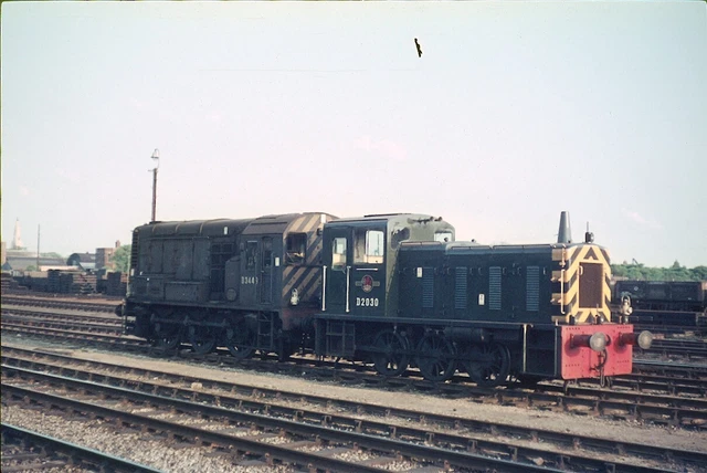35MM ORIGINAL COLOUR SLIDE OF CLASS 03 & CLASS 10 SHUNTERS AT ...