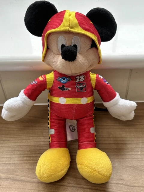 DISNEY MICKEY MOUSE Roadster Racer Plush Soft Cuddly Toy 9” £7.99 ...