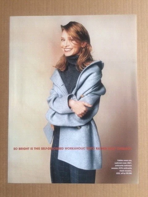 CALISTA FLOCKHART EX-SCRAPBOOK 2022 Original Vintage Magazine Clipping ...