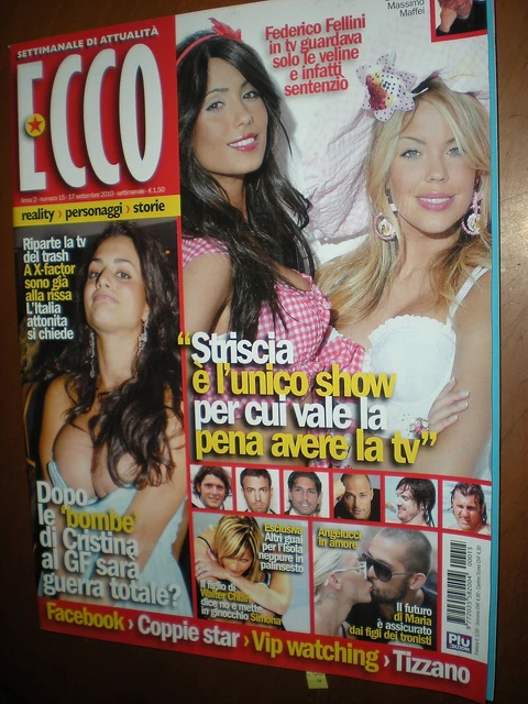 ECCO.FEDERICA NARGI & COSTANZA CARACCIOLO,MICHELLE HUNZIKER,RAFFAELLA FICO,eee EUR 9,99 ...