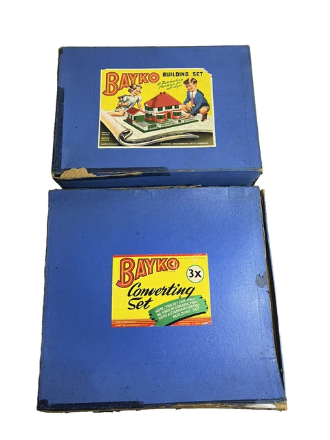VINTAGE BAYKO BUILDING Set 3 With Converting Set Large Bundle / Joblot ...