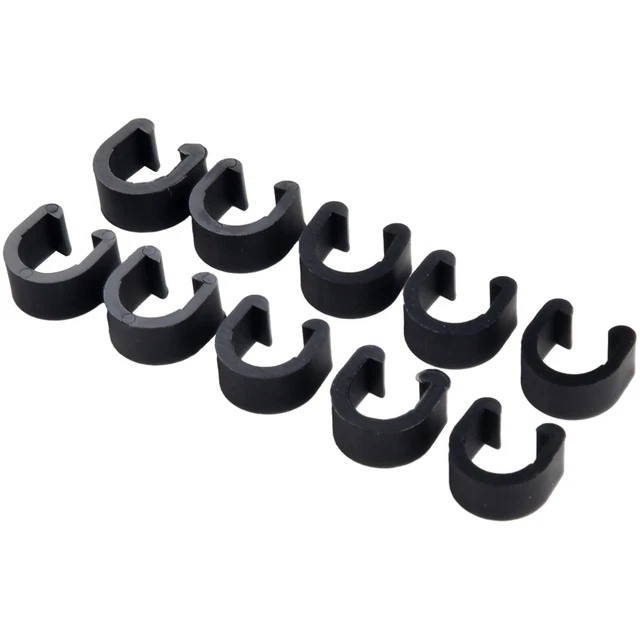 RELIABLE 10 PIECES Bike Cable C Clips Brake Cables Fixing Clamps Tool ...