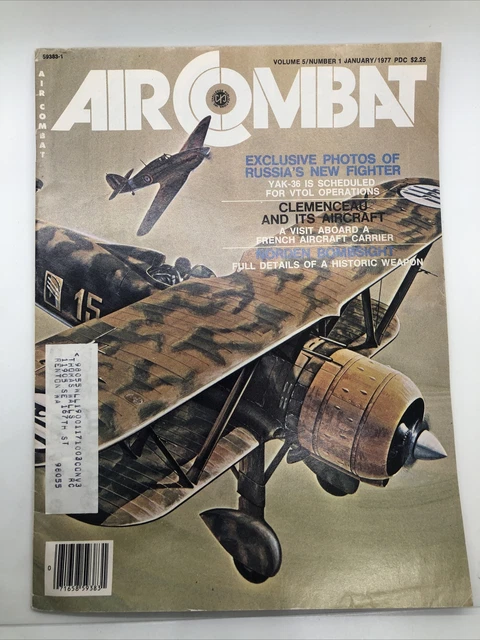 AIR COMBAT AVIATION Aircraft Airplane Magazine January 1977 Vol 5 No ...