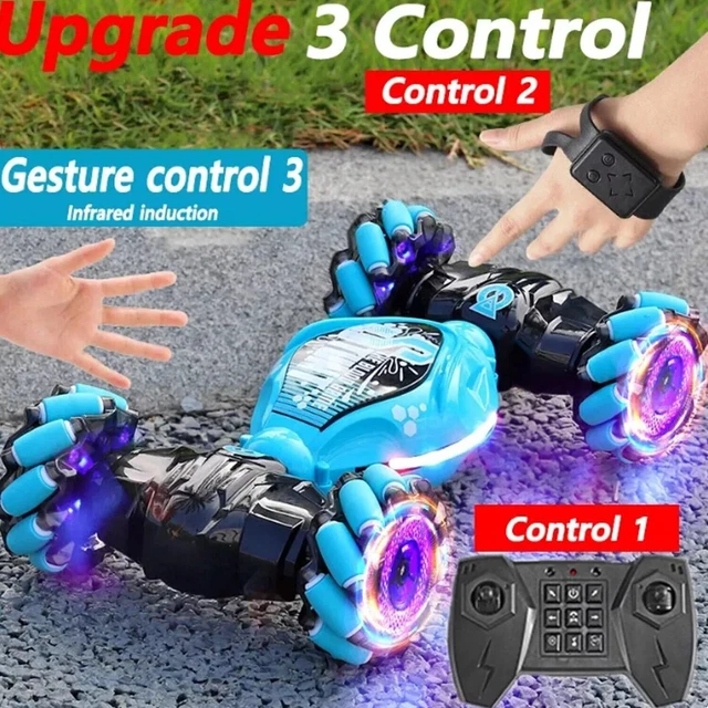 4WD 360° RC Stunt Car Hand Gesture Remote Control Toy Sensing Off-Road ...