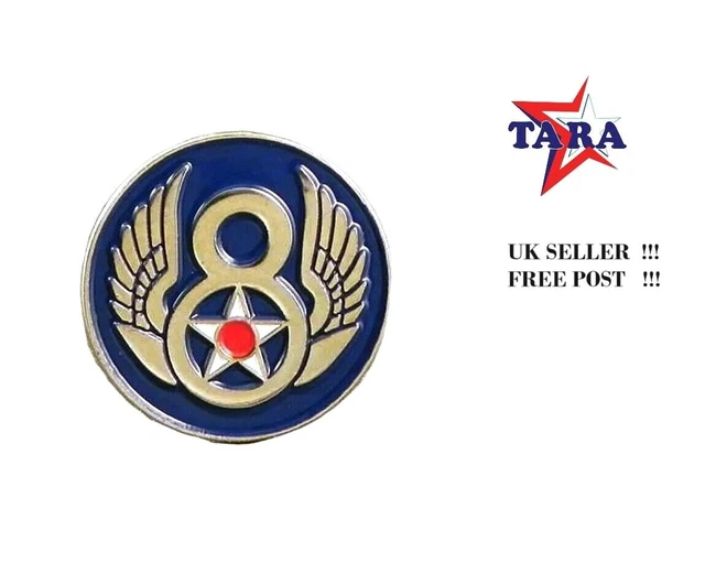 TARA MILITARY NAVY RAF Aircraft 8th Air Force Pin Badge WW1 WW2 Badges ...